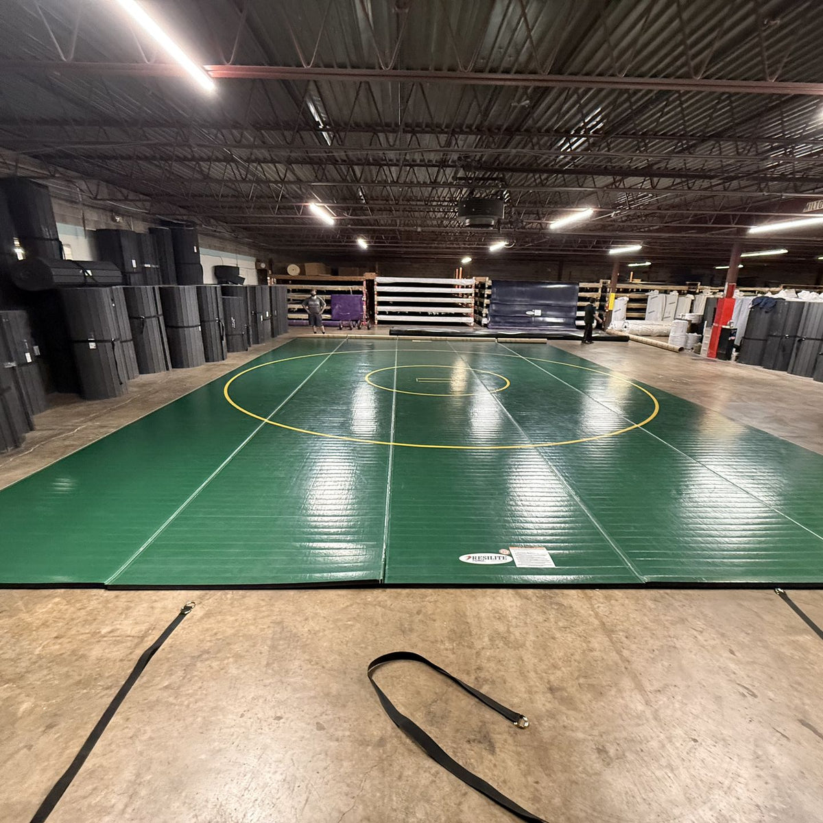 Flex 3 Wrestling Mat 30' x 45' Kelly Green - 5 Sections – Resilite ...